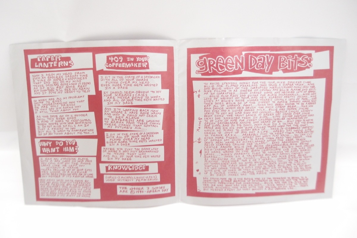 GREEN DAY Slappy E.P 品番Look out#35 EP カラーヴァイナル レコード WV721(Green Day)｜売買 ...