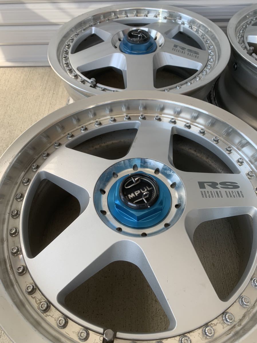 IMPUL RS 16インチ 4本 7j 8j インパル HOSHINO RACING ホシノレーシング 5穴 3ピース 当時物 絶版品(社外 ...