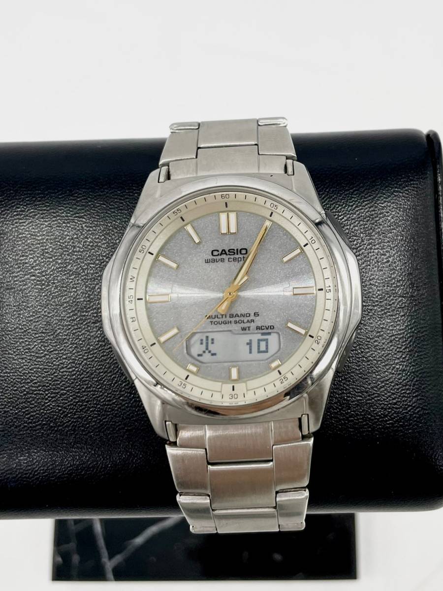 CASIO WAVE CEPTOR 5161 MULTI BAND 6 カシオ ウェーブセプター 腕時計 可動品 メンズ ソーラー ...