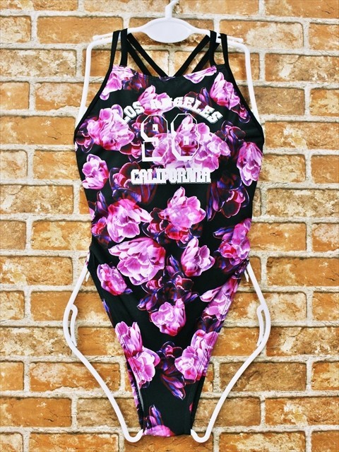 BS8-947 //TSNINE スイムウエア 黒ベース 大人っぽいパープルの花柄がイイ ハイレグ水着 XL~ 一番安価な送料はゆうパケットなら210円(ワンピース)｜売買されたオークション ...