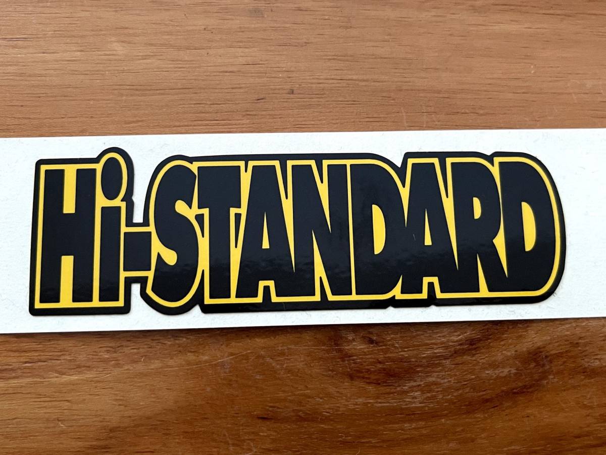 90s Hi-STANDARD ハイスタンダード ステッカー 黒 黄 1997 VINTAGE 横山健 KEN WANIMA ...