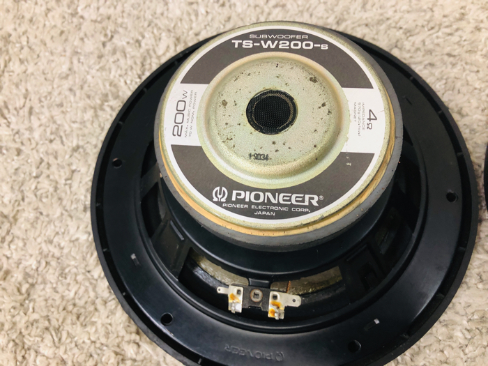 carrozzeria PIONEER SUBWOOFER TS-W200-S 200W / カロッツェリア パイオニア サブウーファー 現状 ...