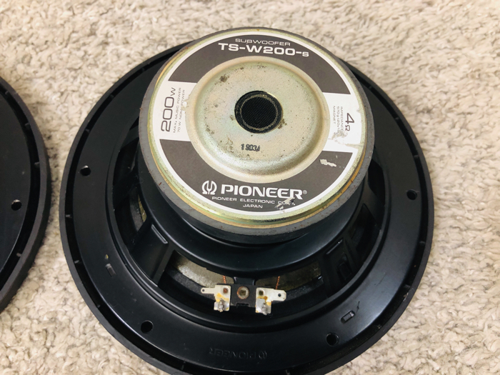 carrozzeria PIONEER SUBWOOFER TS-W200-S 200W / カロッツェリア パイオニア サブウーファー 現状 ...