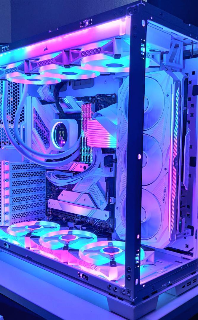 ゲーミングPC ASUS ROG RTX 3080 White Core i7 12700KF Corsair H150i LCD Z690-A GAMING G.SKILL Trident ...