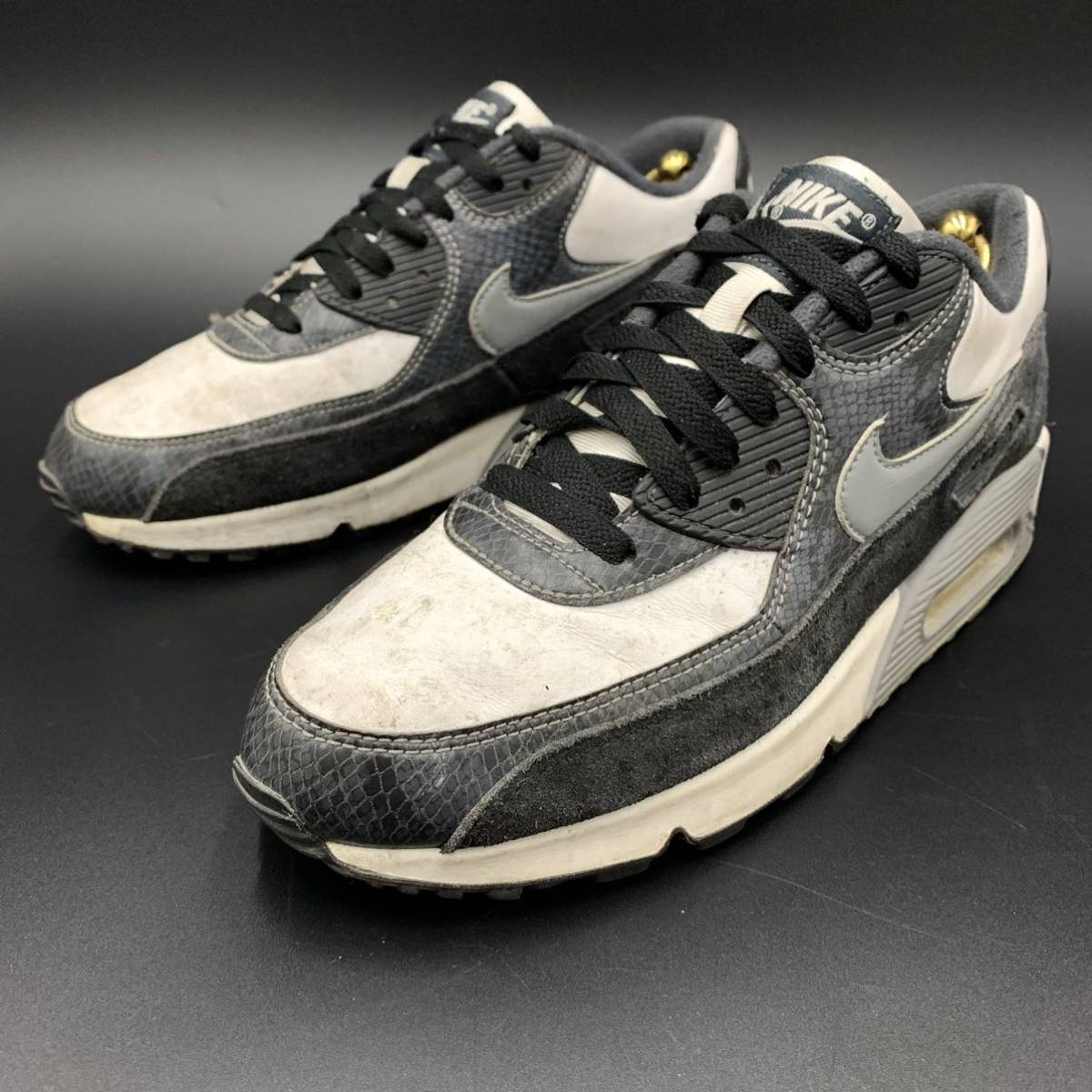C モデル 19年製 NIKE ナイキ AIR MAX 90 QS PYTHON エアマックス90 ローカット スニーカー SIZE:27 ...