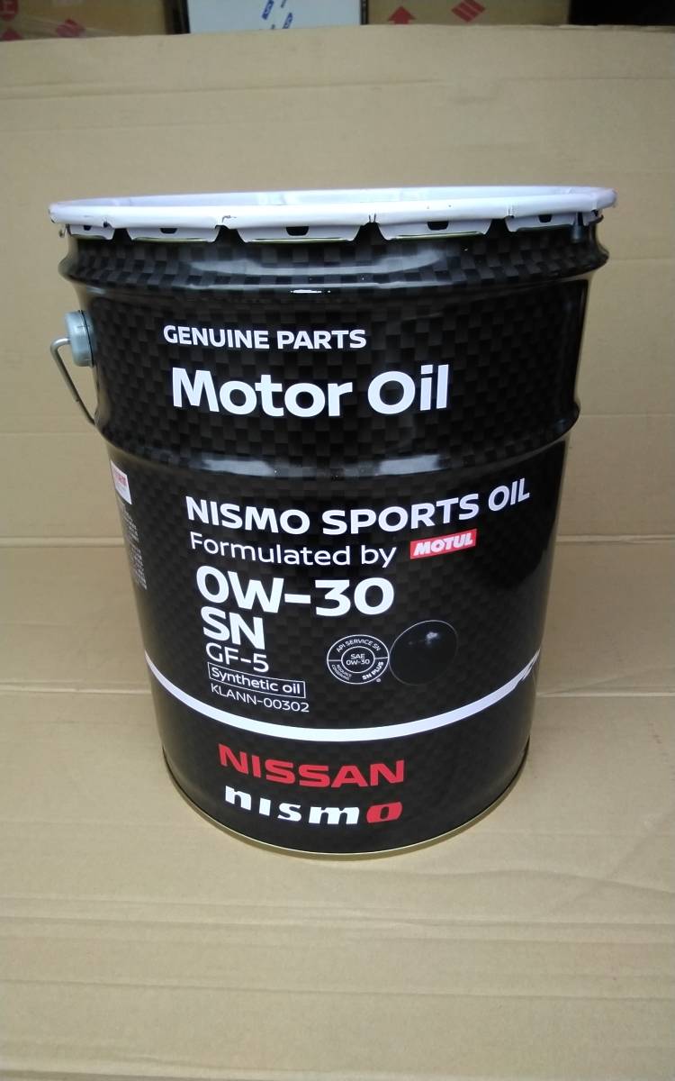 NISMO SPORTS OIL Formulated by MOTUL 0w-30 20Lペール缶 訳あり品(エンジンオイル)｜売買された ...