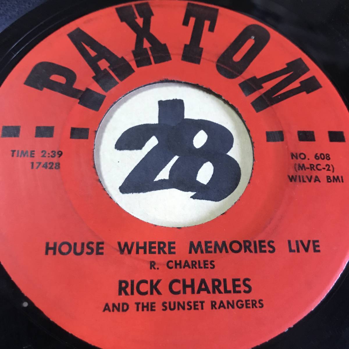 試聴 RICK CHARLS AND THE SUNSET RANGERS PENNY / HOUSE WHERE MEMORIES LIVE ...