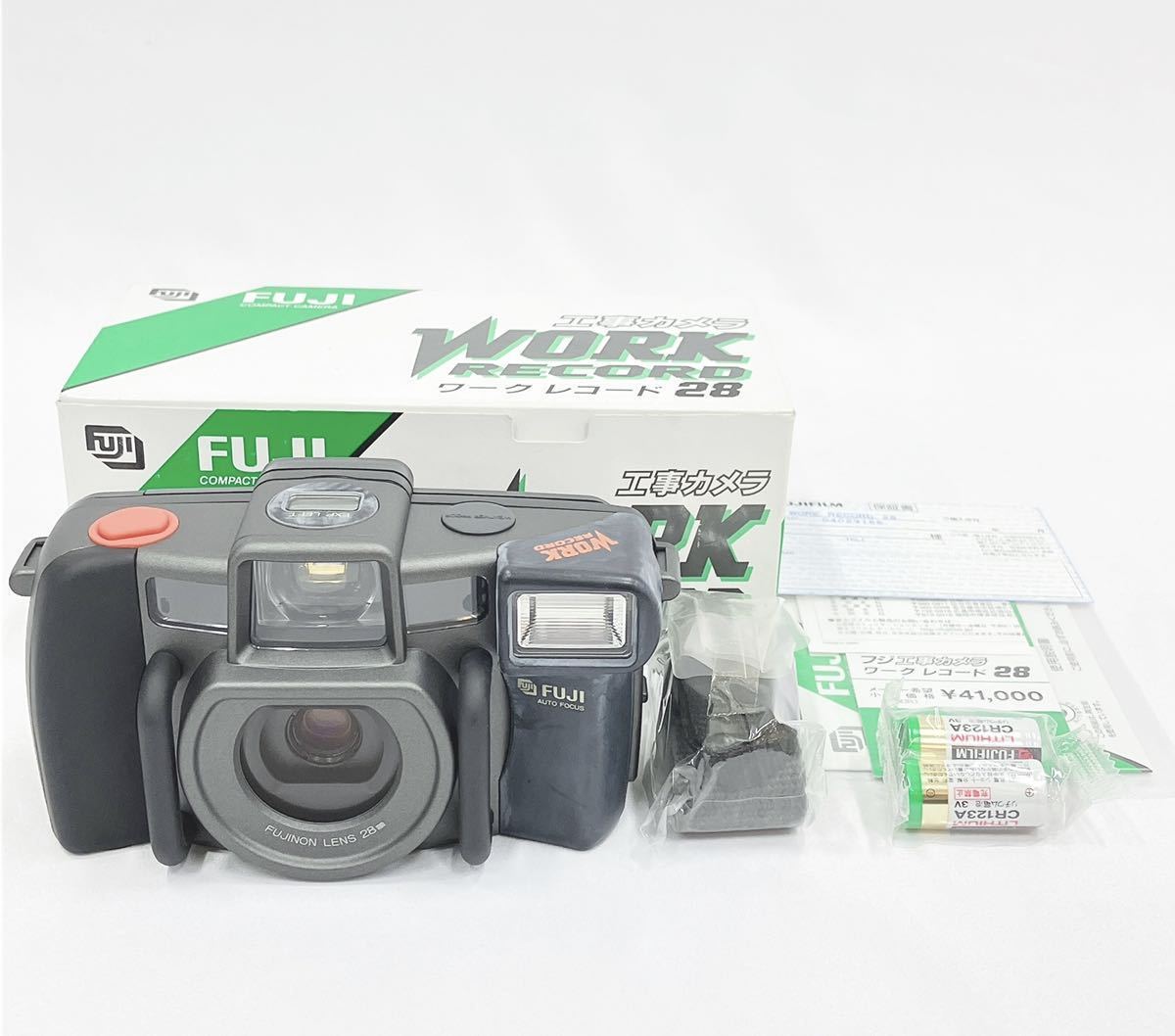 保管品 フジフィルム FUJI WORK RECORD ワークレコード 28 コンパクトフィルムカメラ 現場カメラ 工事カメラ R尼0602 ...