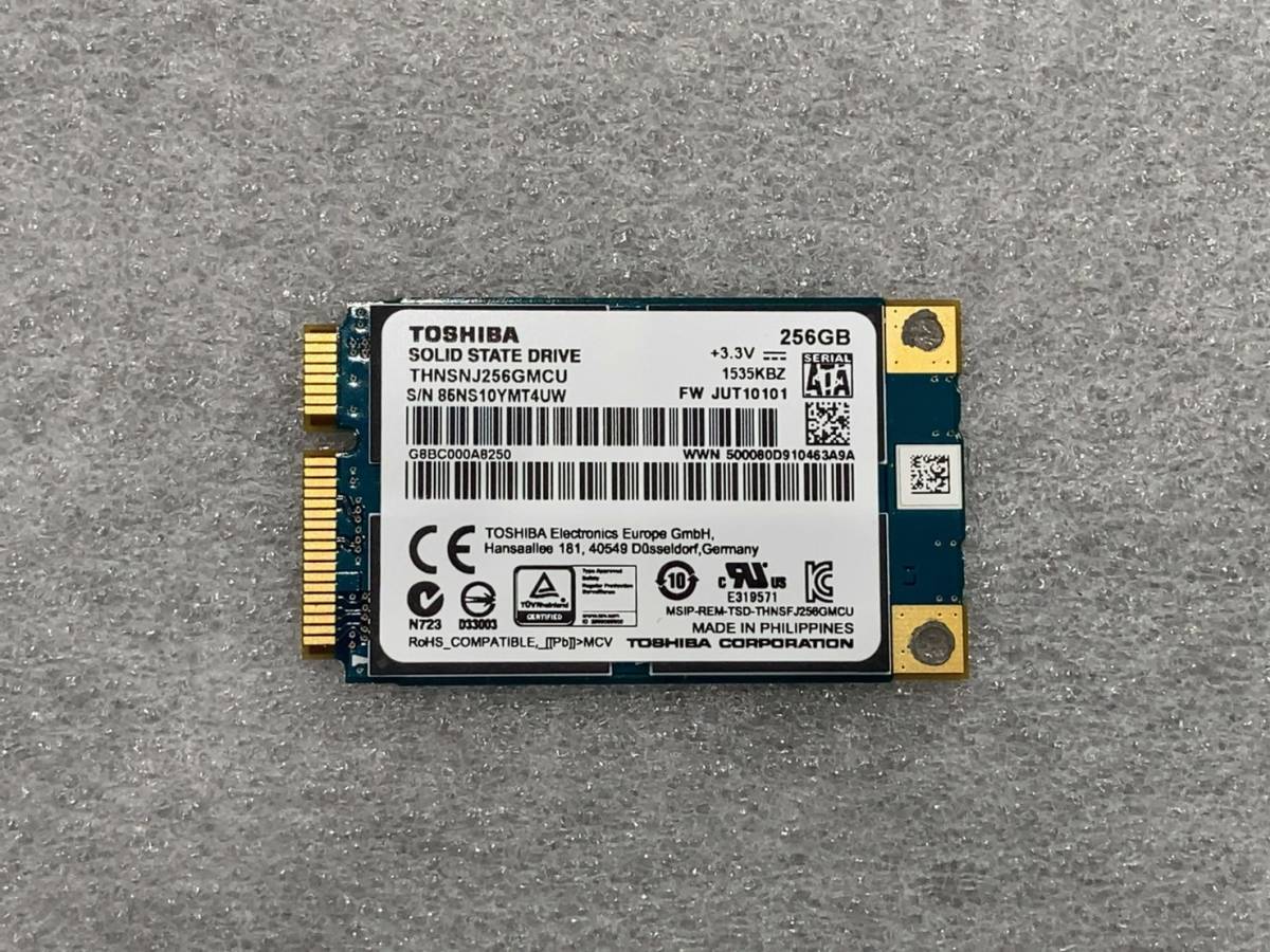 TOSHIBA SSD 256GB 東芝 THNSNJ256GMCU mSATA 使用時間4274 クリックポスト対応(256GB～)｜売買さ ...