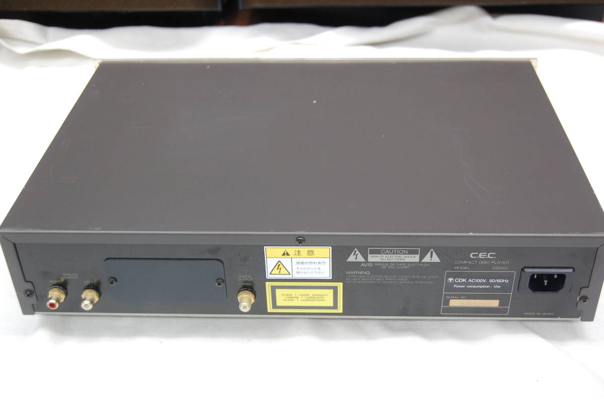 CEC CD2100 動作良好 リモコン有 ベルト交換 モーター交換 メカクリーニング(一般)｜売買されたオークション情報、yahooの商品 ...