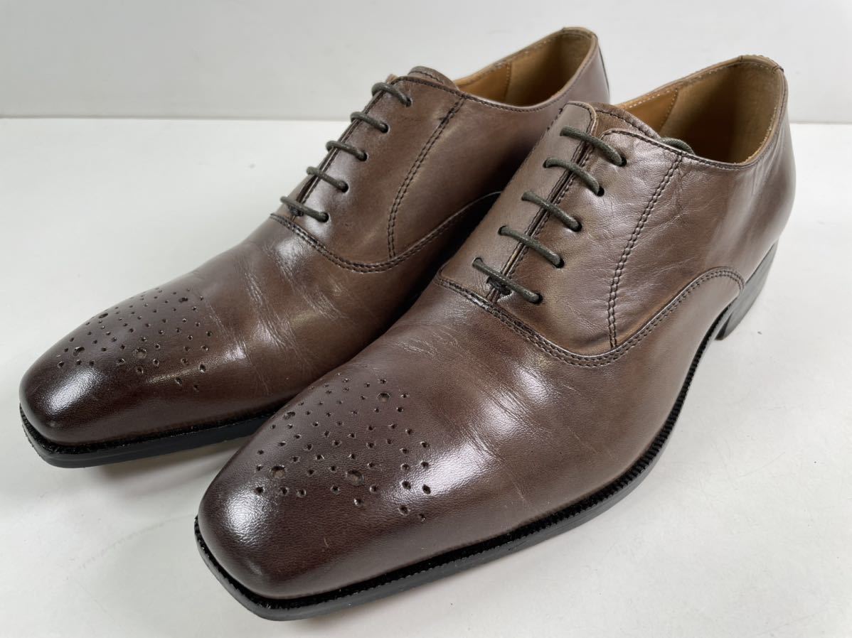 YUKIKO HANAI HOMME ビジネスシューズ ユキコハナイ レザーシューズ ストレートチップ ブラウン 40 @60(25.0cm)｜売買されたオークション情報、yahooの商品情報 ...
