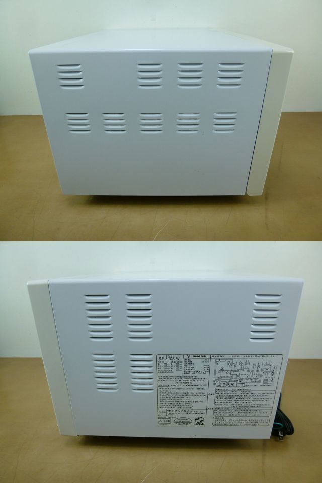 SHARP シャープ 電子レンジ オーブンレンジ RE-S208-W トースター グリル 50－60Hz 両対応(オーブンレンジ)｜売買されたオークション情報、yahooの商品情報をアーカイブ ...