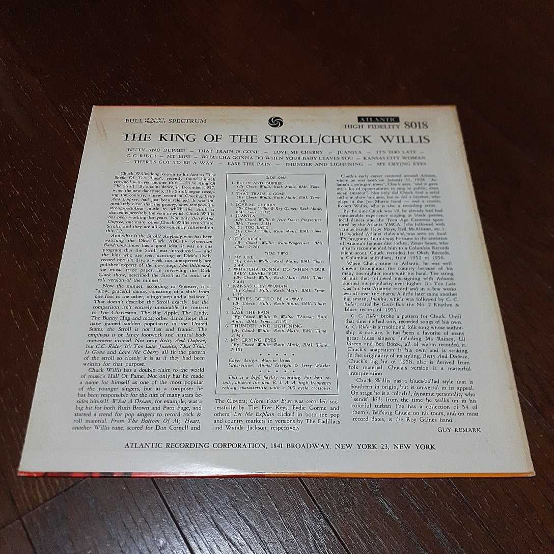 CHUCK WILLIS / THE KING OF THE STROLL /LP/JAPAN PRESS/C. C. RIDER ...