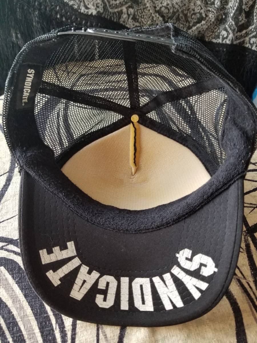 90s ビンテージ SYNDICATE シンジケート メンズ キャップ CAP 検 ICE-T NWA OLDSCHOOL HIPHOP Dr. DRE ICE CUBE 2PAC EAZY ...