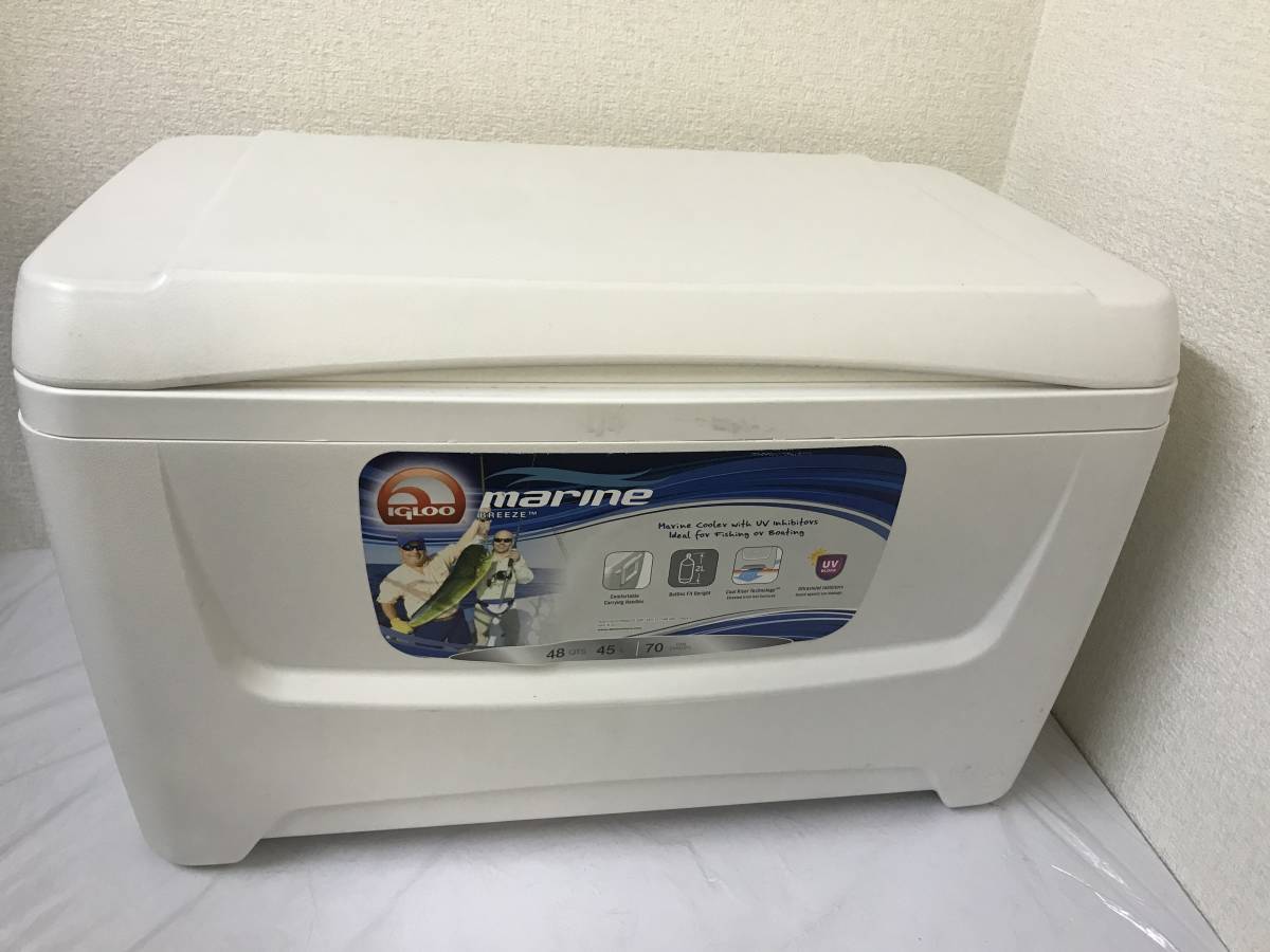 igloo イグルー / クーラーボックス marine 48qt/45L ホワイト 釣り イグロー(30L未満)｜売買されたオークション情報 ...