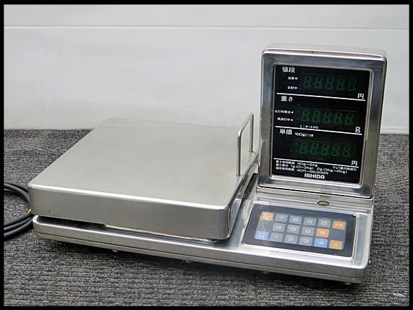 ISHIDA/イシダ 電気抵抗式はかり WP-2153M 重量範囲40g 6kg 計量台/秤/秤量機/重量計/計量機/食品軽量/計量販売/精肉 ...