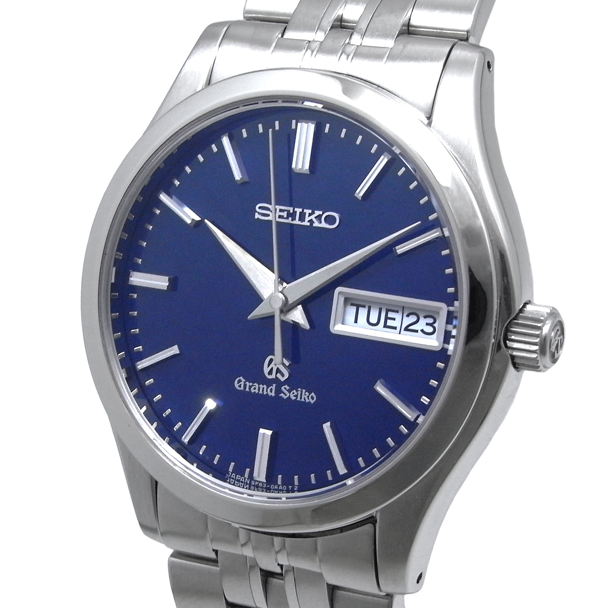セイコー グランドセイコー メンズ SBGT017 9F83-0AB0 クォーツ QZ デイデイト 青文字盤 SEIKO GS(グランド ...