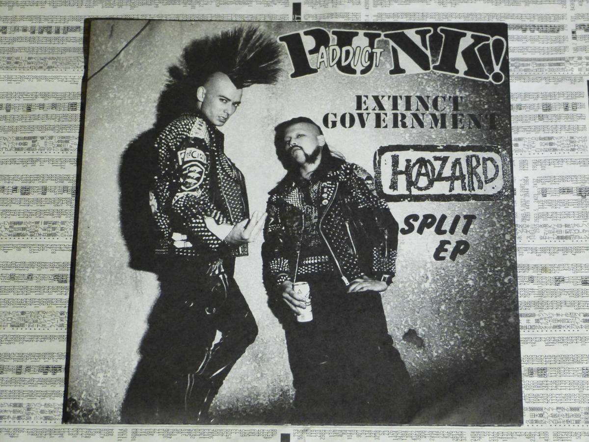 EXTINCT GOVERNMENT & HAZARD SPLIT EP GISM GAUZE LIP CREAM DEATH SIDE SO WHAT DEADLESS MUSS MAD ...