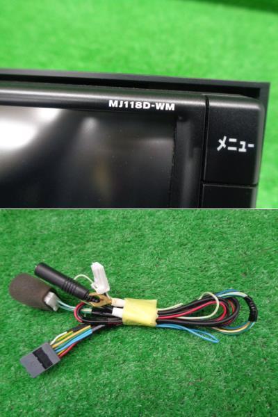 三菱 B11W ekワゴン ekカスタム B11W 純正 メモリー ナビ MJ118D-WM 地図 2018年 CD フルセグ 地デジ SD USB AUX Bluetooth ipod ...