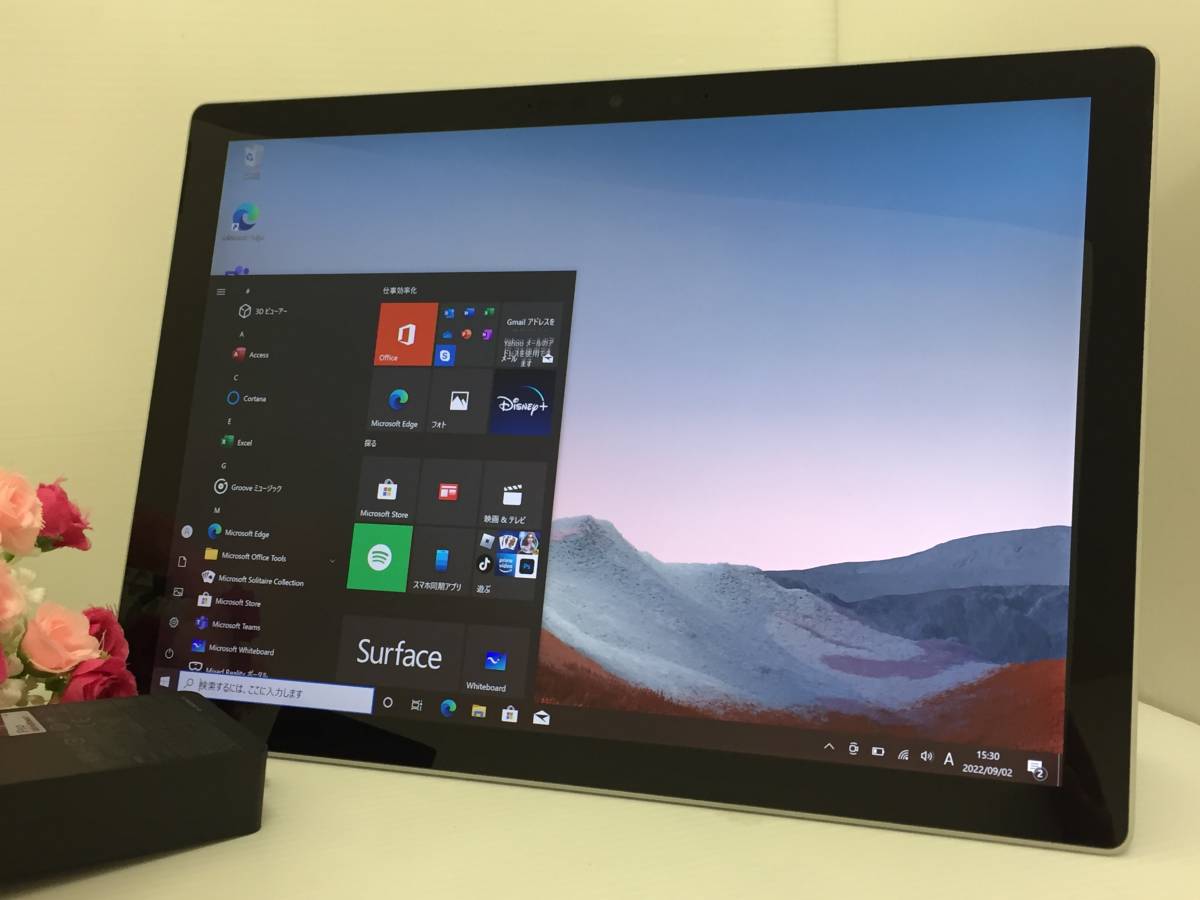 良品 SIMフリー Microsoft Surface Pro 7+ model:1961 第11世代 Core i5 1135G7 /2.4Ghz/RAM:8GB/SSD:256GB LTE ...