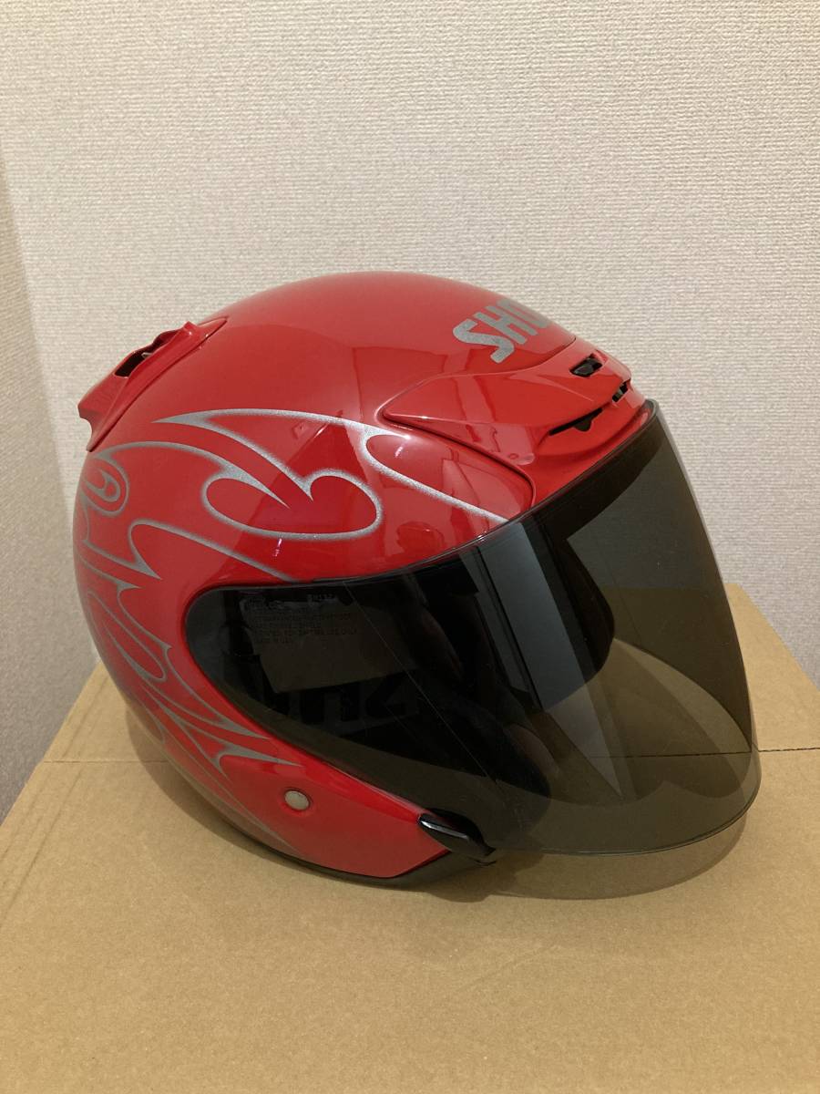 SHOEI J-FORCEⅡ JACK ショウエイ J - FORCE 2 ジャック 赤 XL サイズ(SHOEI)｜売買されたオークション ...