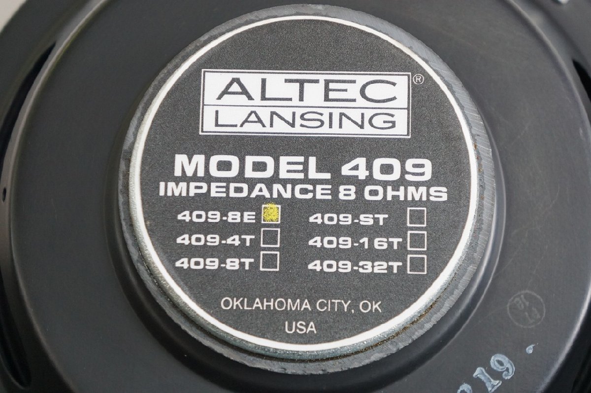 NZ Sa078480 ALTEC アルテック MODEL 409-8E スピーカーユニットペア 元箱付き(アルテック)｜売買された ...
