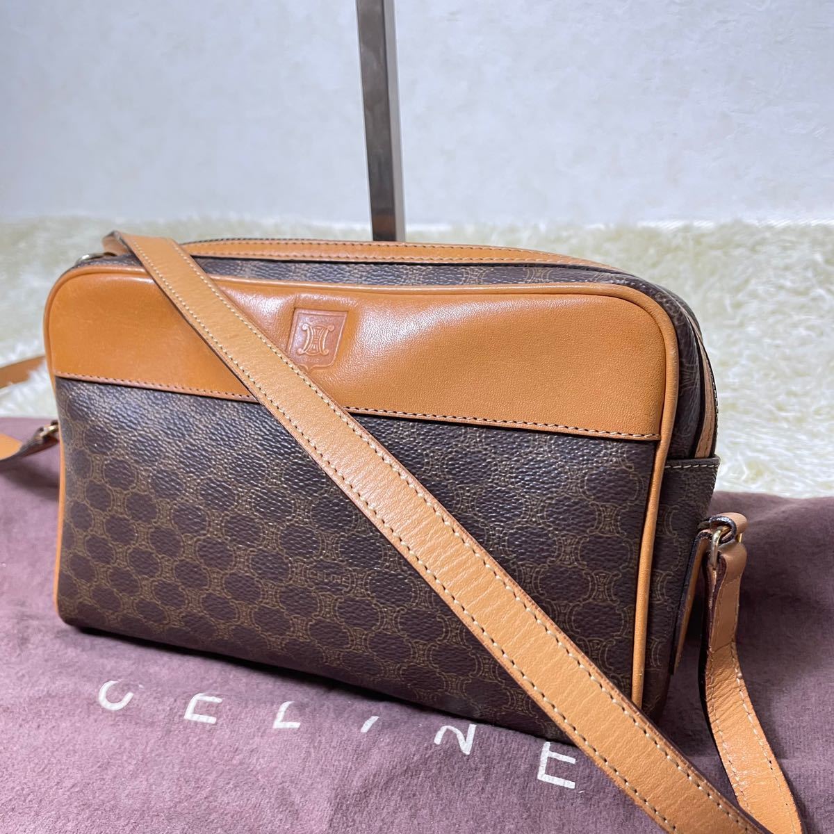 1円 極 セリーヌ CELINE ショルダーバッグ ポシェットマカダム トリオンフ pvc レザー ブラウン(ショルダーバッグ)｜売買された ...