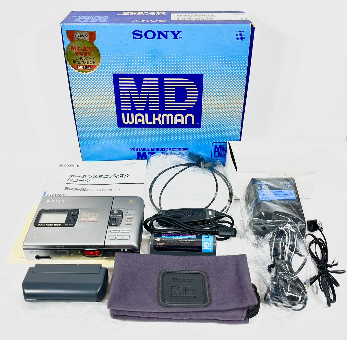 品 SONY ソニー MZ-R30 レコーダー プレーヤー MDウォークマン WORKMAN PORTABLE MINIDISC ...