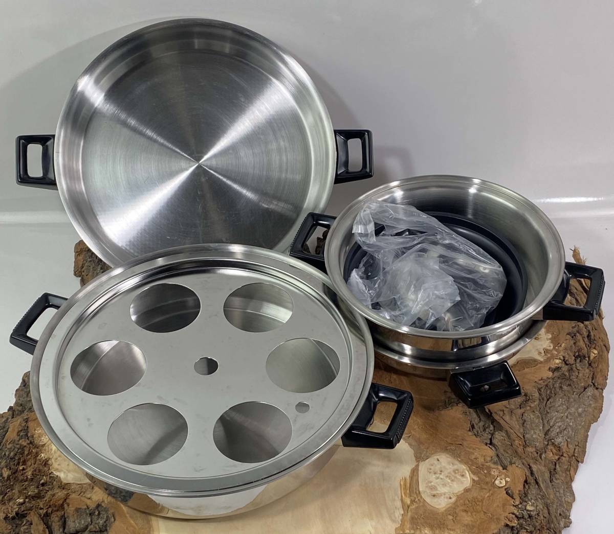 KITCHEN JEWEL キッチン ジュエル インターナショナル ステンレス両手鍋セット 120サイズ ヤフネコ発送 大阪市都島区/引取可 ...