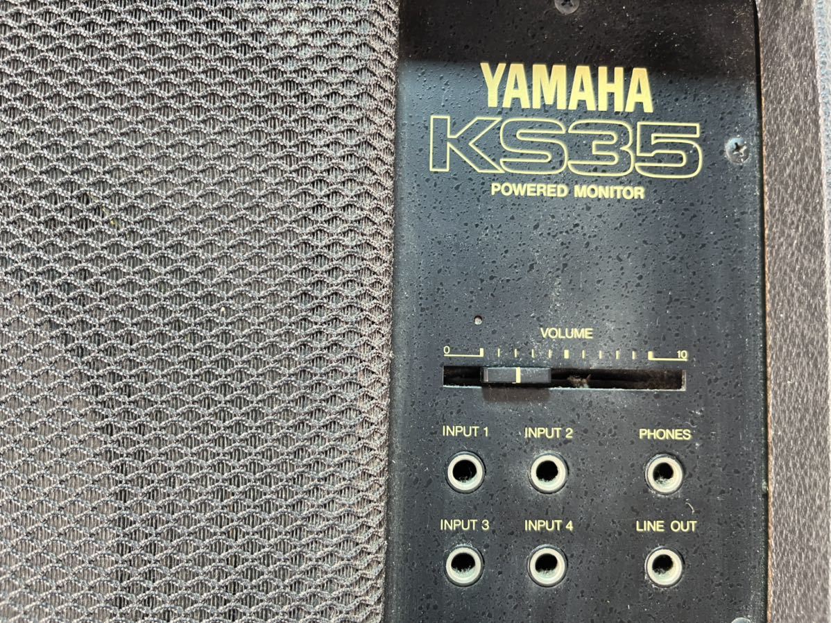 YAMAHA ヤマハ KS35 POWERED MONITOR 100V 28Wモニタースピーカー 野外ライブ フットモニター キーボード ...