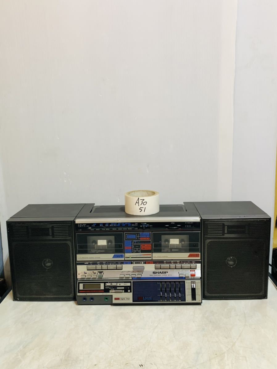 SHARP シャープ レトロ ラジカセコンボ デッキ GF-T3D(ラジカセ)｜売買されたオークション情報、yahooの商品情報をアーカイブ公開 - オークファン（aucfan.com）