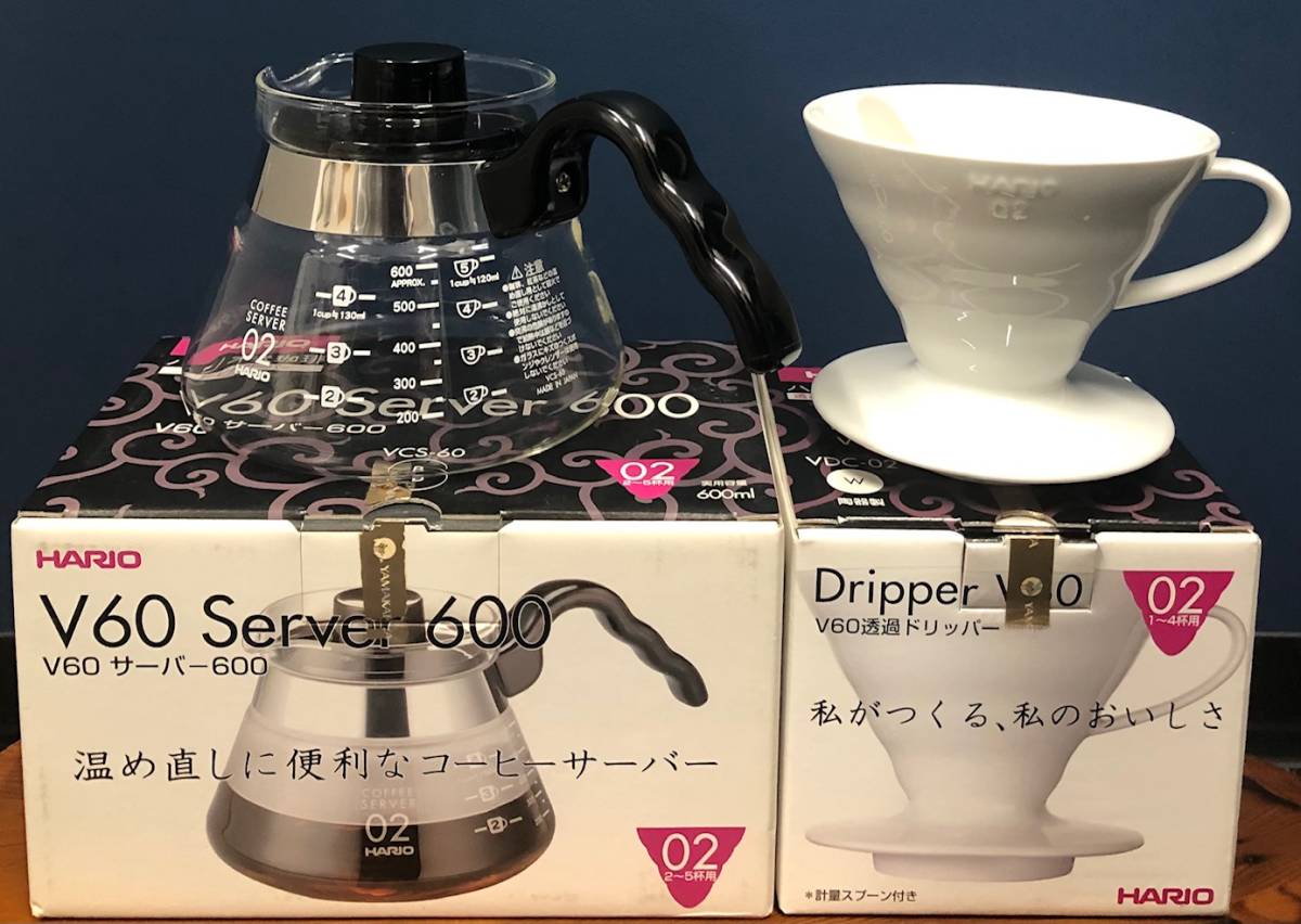 HARIO ハリオ コーヒーサーバー V60 Dripper Server セット 注目 99円スタート(その他)｜売買されたオークション情報 ...