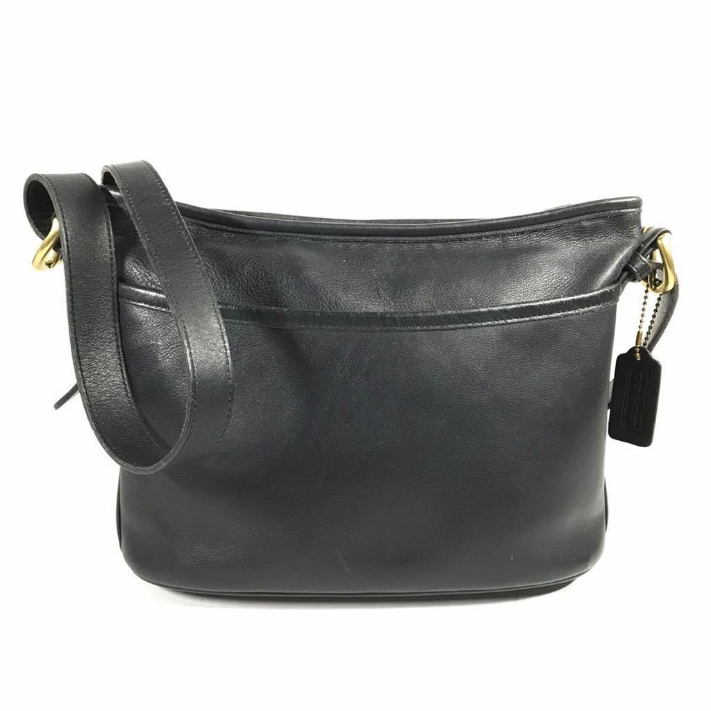 コーチ 本物 COACH ショルダーバッグ 4143 オールドコーチ ネイビー色系 ワンショルダー 肩掛け 本革 レザー メンズ レディース ...