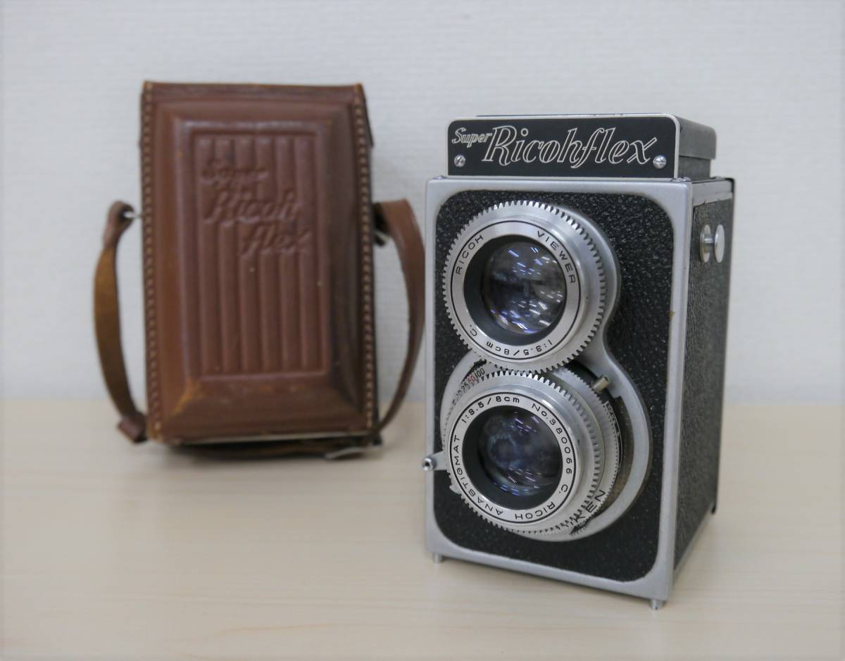 RICOH/リコー 二眼レフカメラ Super Ricohflex レンズ/RICOH ANASTIGMAT 1:3.5 8cm フィルム ...