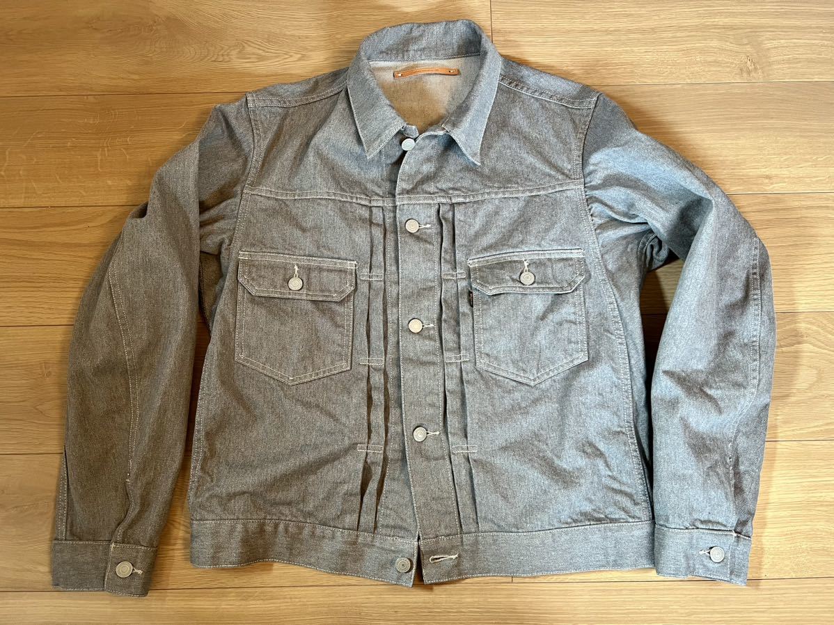 SCYE BASICS サイ ベーシックス Melange Denim Pivot Sleeve Trucker Jacket 38 デニム Gジャン デニムジャケット 5122 61563 ...