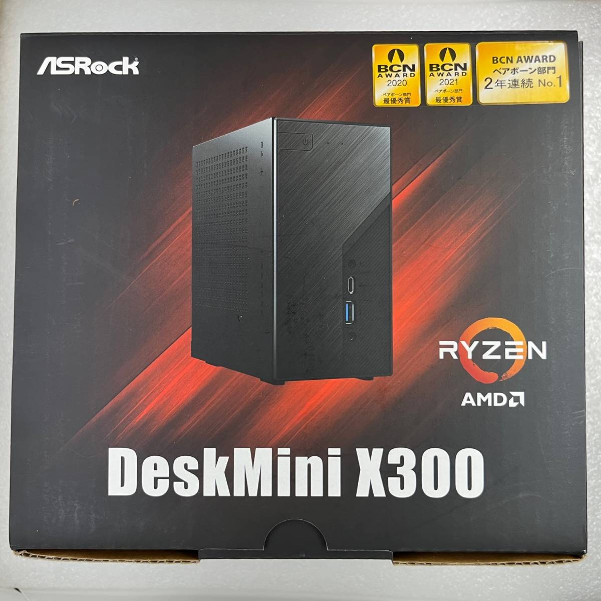 ASRock アスロック DeskMini X300/B/BB/BOX/JP ASRock AMD X300 チップセット搭載 ベアボーン ...