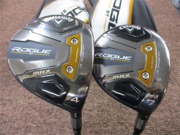 お買得2本セット ヘッドカバー付 キャロウェイ ローグ / ROGUE ST MAX FW 4W/7W VENTUS 5 for CW S ...