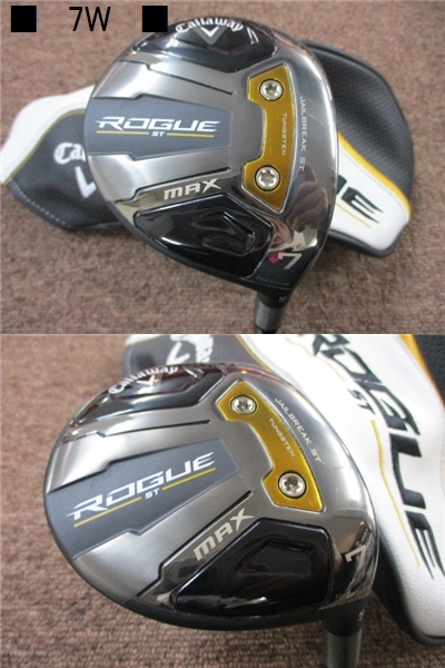 お買得2本セット ヘッドカバー付 キャロウェイ ローグ / ROGUE ST MAX FW 4W/7W VENTUS 5 for CW S ...