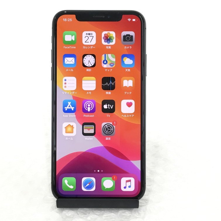 AJBA3051 Apple iPhone X A1902 / MQC12J/A スペースグレイ 256GB 本体のみ 通電〇(iPhone ...