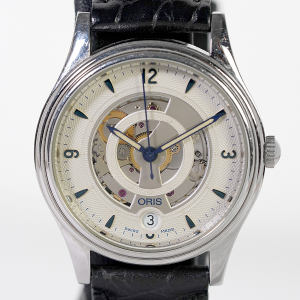 腕時計 ORIS オリス クラシック スケルトン 7481 デイト シースルーバック 25石 自動巻 メンズ(オリス)｜売買されたオークション ...