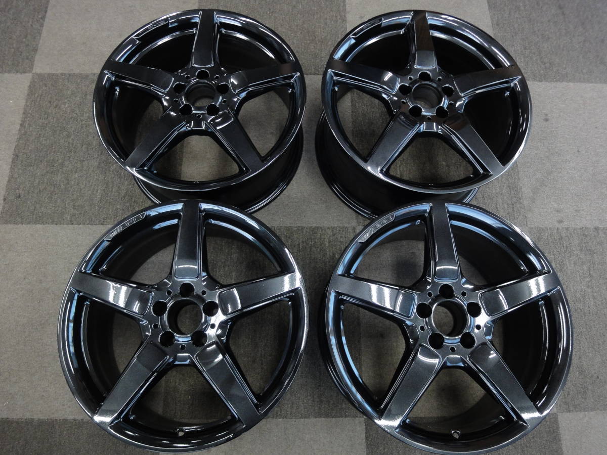メルセデスベンツ CLS純正 AMG 19インチ 8.5J IS34.5 9.5J IS48 112-5H ダイアモンドブラック再塗装(5穴 ...