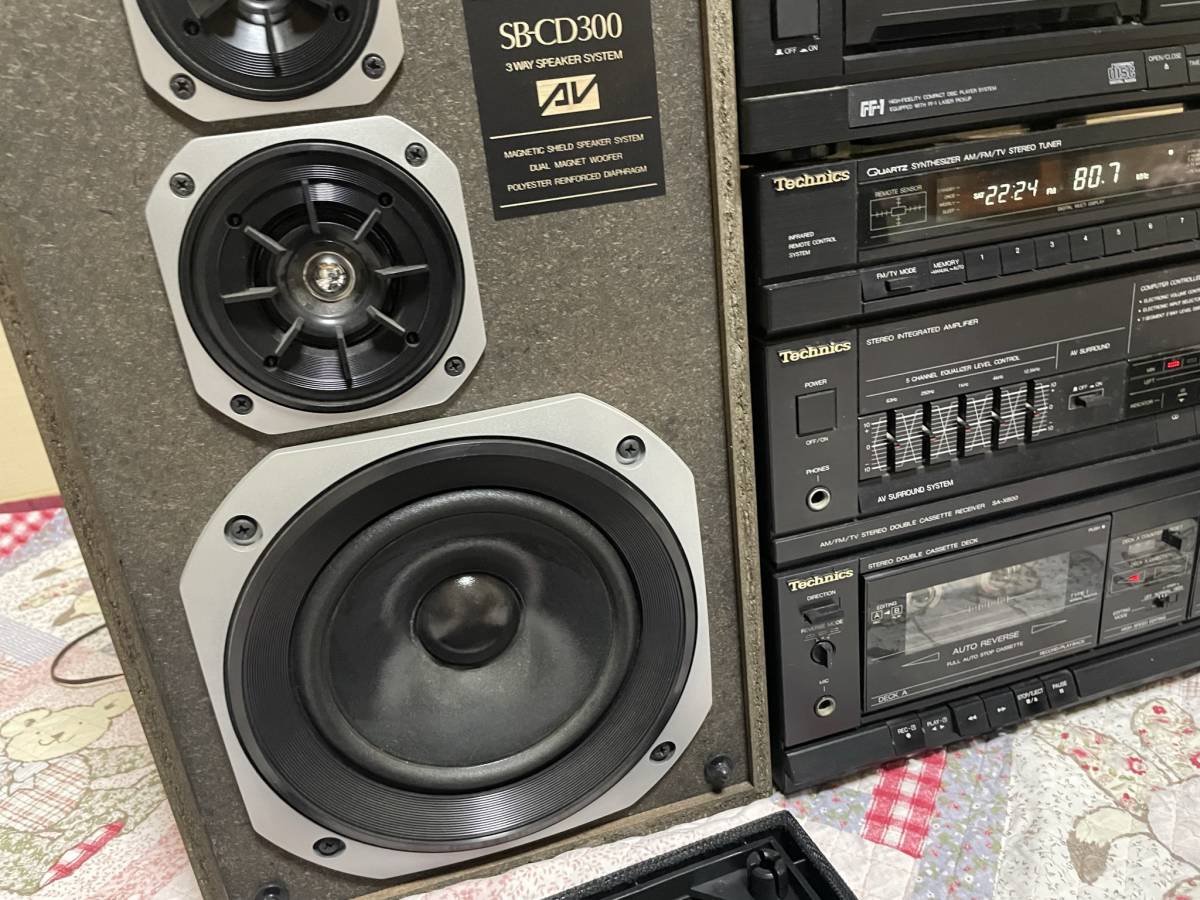 TechnicsテクニクスミニコンポSA-X800カセットデッキ/SL-X800 CD/SB-CD300 スピーカー(その他)｜売買されたオークション情報、yahooの商品情報をアーカイブ公開 ...