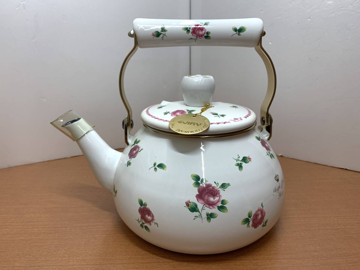 T0216 EJIRY エジリー 花柄 ホーロー やかん 2.3L ケトル エンゼル F ローズ No.2129(ヤカン)｜売買されたオークション情報、yahooの商品情報をアーカイブ公開 ...
