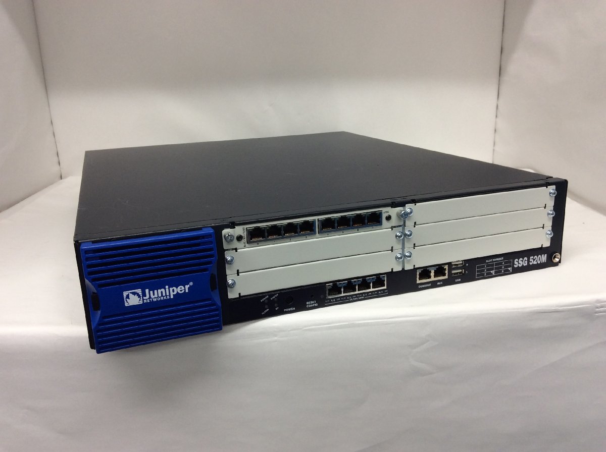 初期化済み Juniper Networks SSGシリーズ SSG 520M 搭載OS Version 6.3.0r17.0(ネットワーク ...