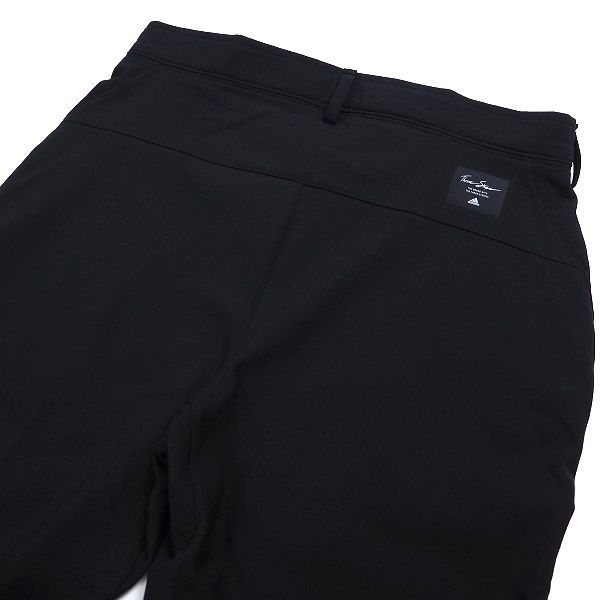 N907 adidas アディダス 秋冬 裏起毛 ストレッチ ゴルフパンツ 保温 裏フリース ベルトループ 耐水加工 O ブラック(86cm ...