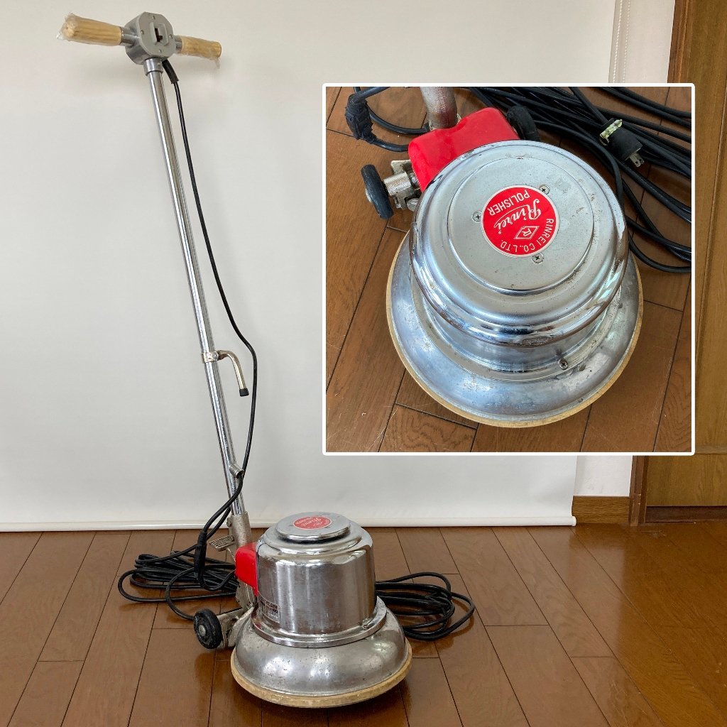 Rinrei リンレイ CMP-100 フロアポリッシャー ムサシ 業務用 電動ポリッシャー フロア清掃 100V 50/60Hz 現状品 ...