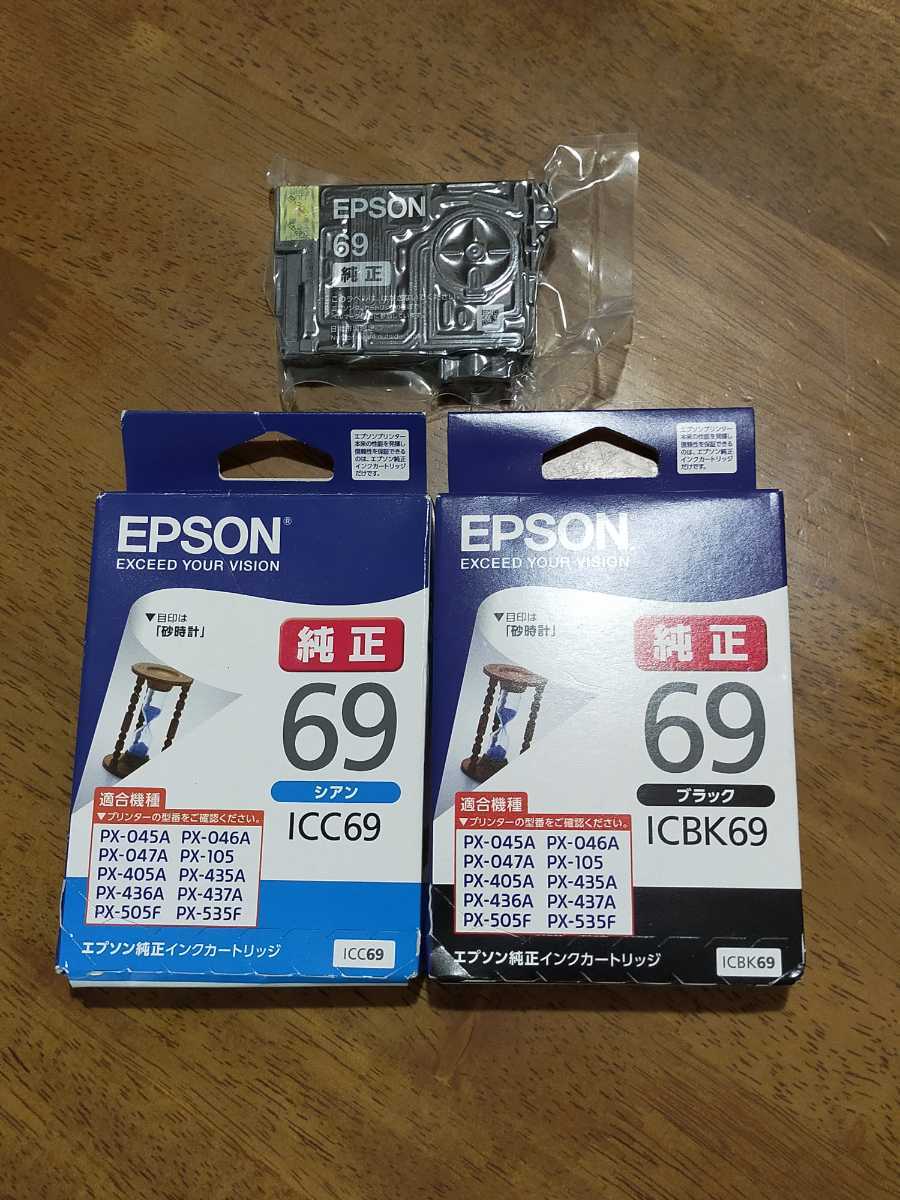 全国 EPSON 純正 ICBK69/ICBK69L/ICC69 3個組 IC4CL69 砂時計(エプソン)｜売買されたオークション情報、yahooの商品情報をアーカイブ公開 - オークファン ...