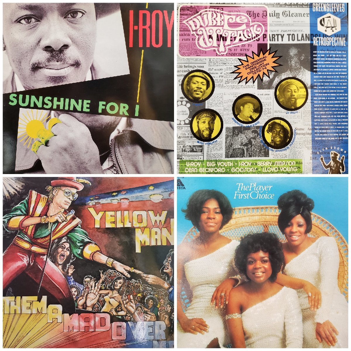 宝蔵 洋楽アルバム LPレコード 4枚まとめ売り IROY/YELLOWMAN/GLEN BROWN/FIRST CHOICE 203 ...