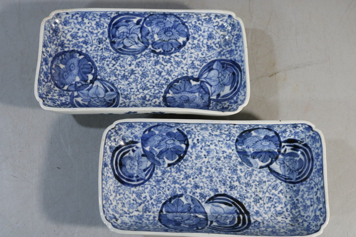 E260 古伊万里微塵唐草丸紋長皿2枚/和骨董/和食器/染付皿/正月器/アンティーク器/48647(染付)｜売買されたオークション情報、yahooの商品情報をアーカイブ公開 - オークファン ...
