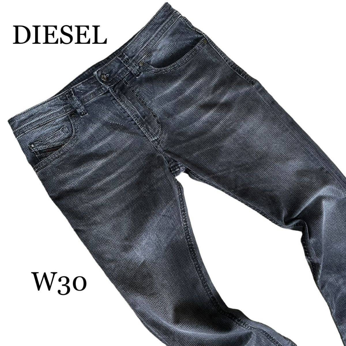 DIESEL ディーゼル ストレッチ デニムパンツ THAVAR 0846J W30 メンズ ジーンズ ジーパン スリム スキニー イタリア製 ...